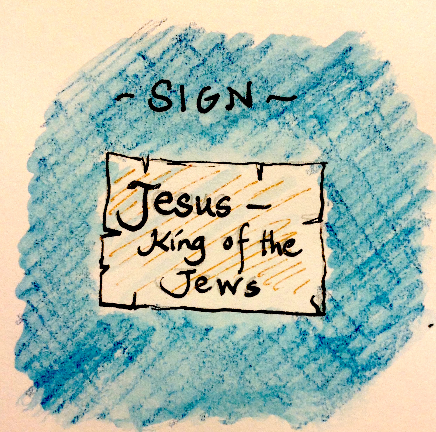 Family Eastering – Sign – a blog by Miriam Jessie Fisher